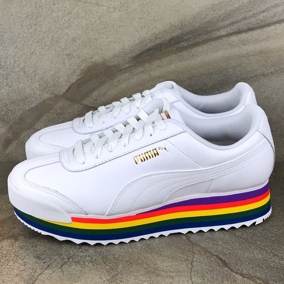 Puma | Shoes | Puma Roma Amor Rainbow Platform Sneakers | Poshmark